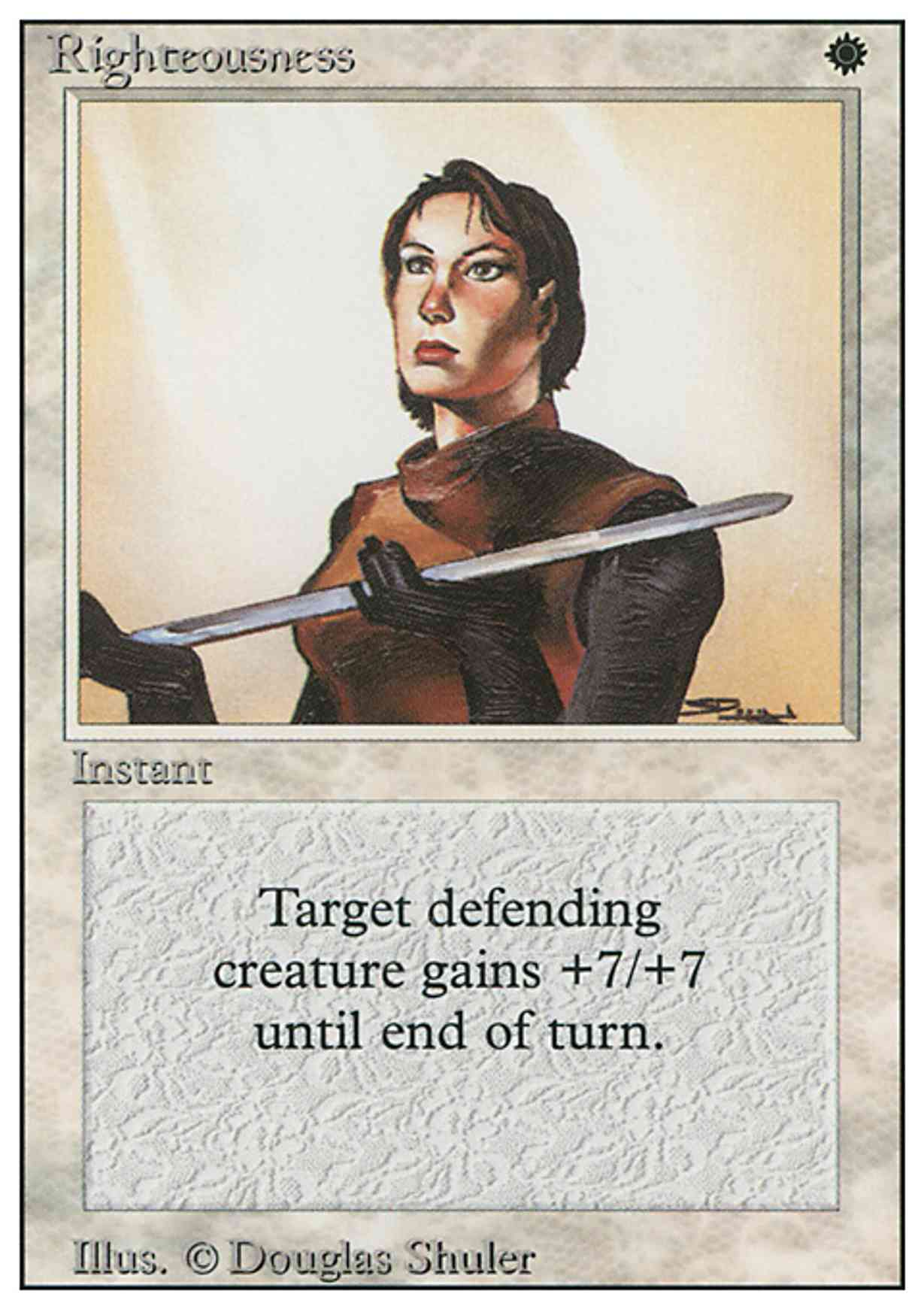 Righteousness Price from mtg Revised Edition