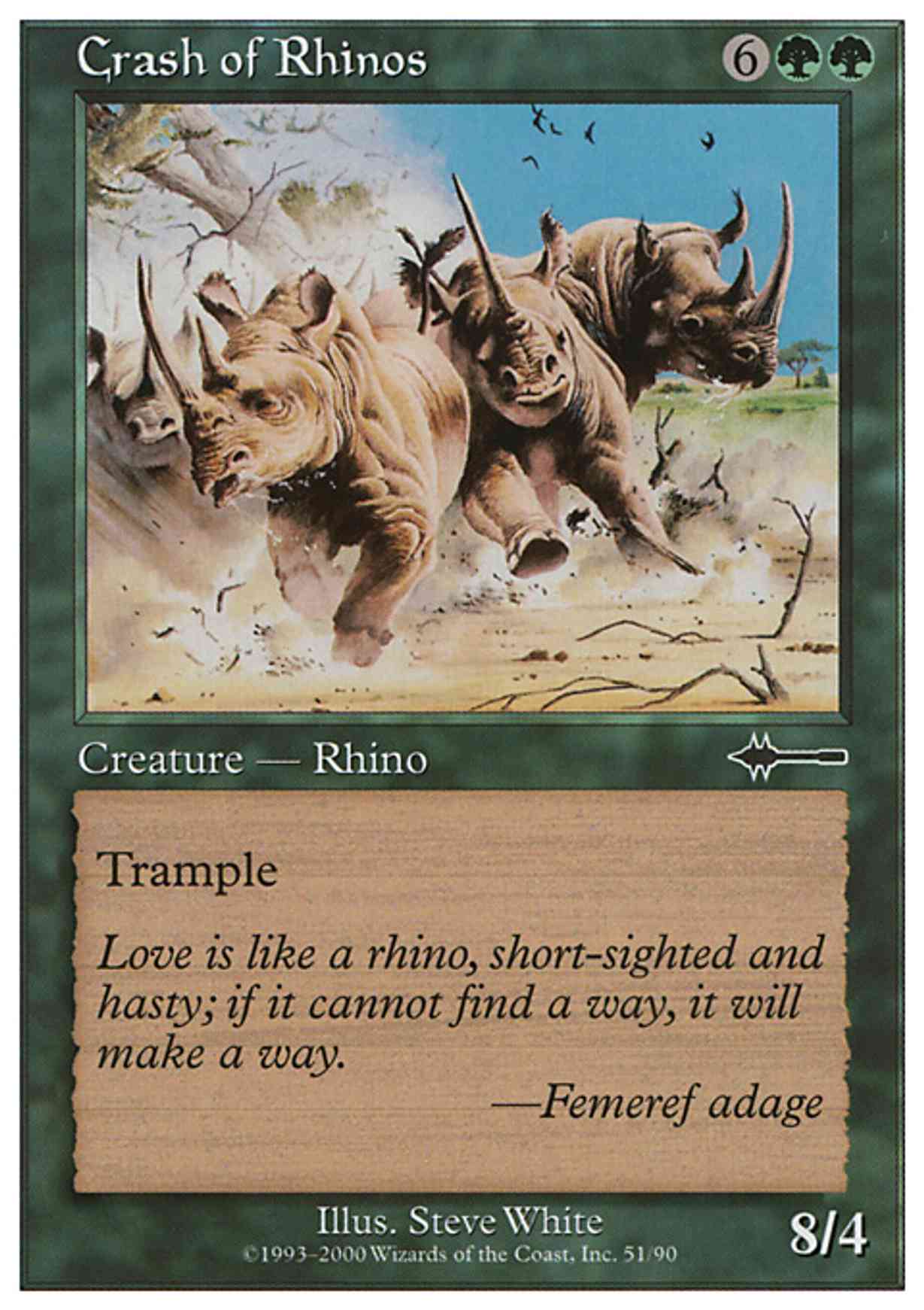 Crash of Rhinos Price from mtg Beatdown Box Set