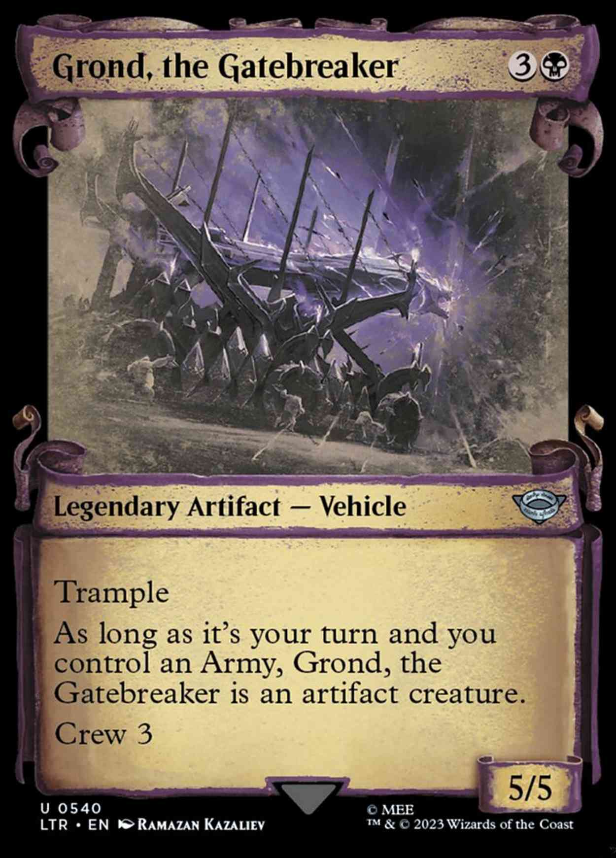 Grond, the Gatebreaker (Showcase Scrolls) Price from mtg The Lord of ...