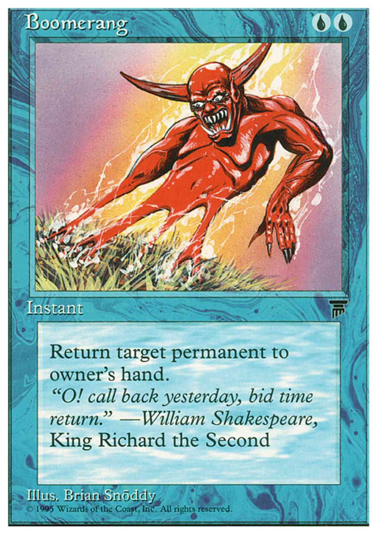 Boomerang Price from mtg Chronicles