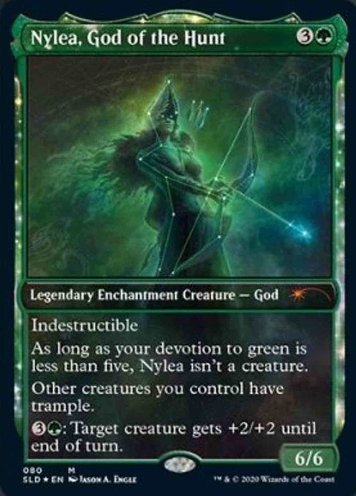 Nylea, God of the Hunt (Showcase) Price from mtg Secret Lair Drop Series