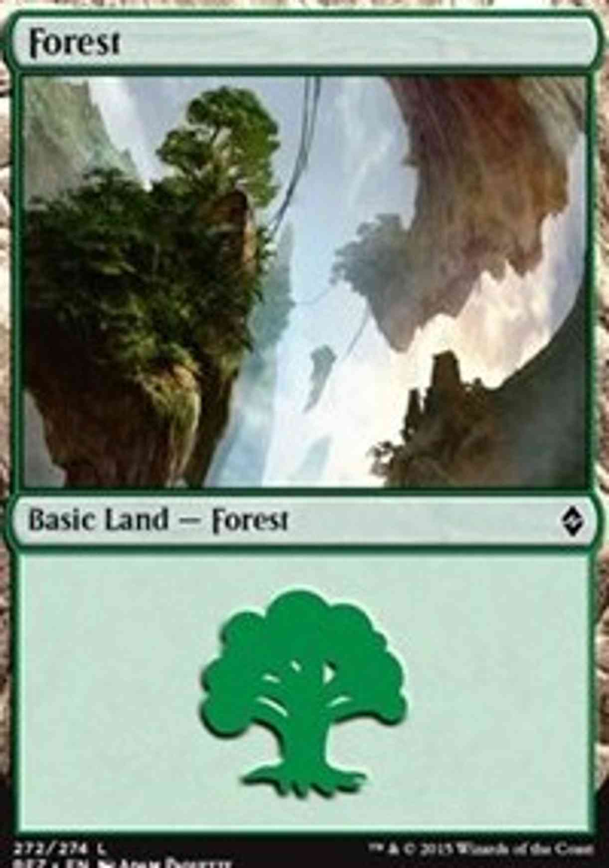 Forest (272) Price from mtg Battle for Zendikar