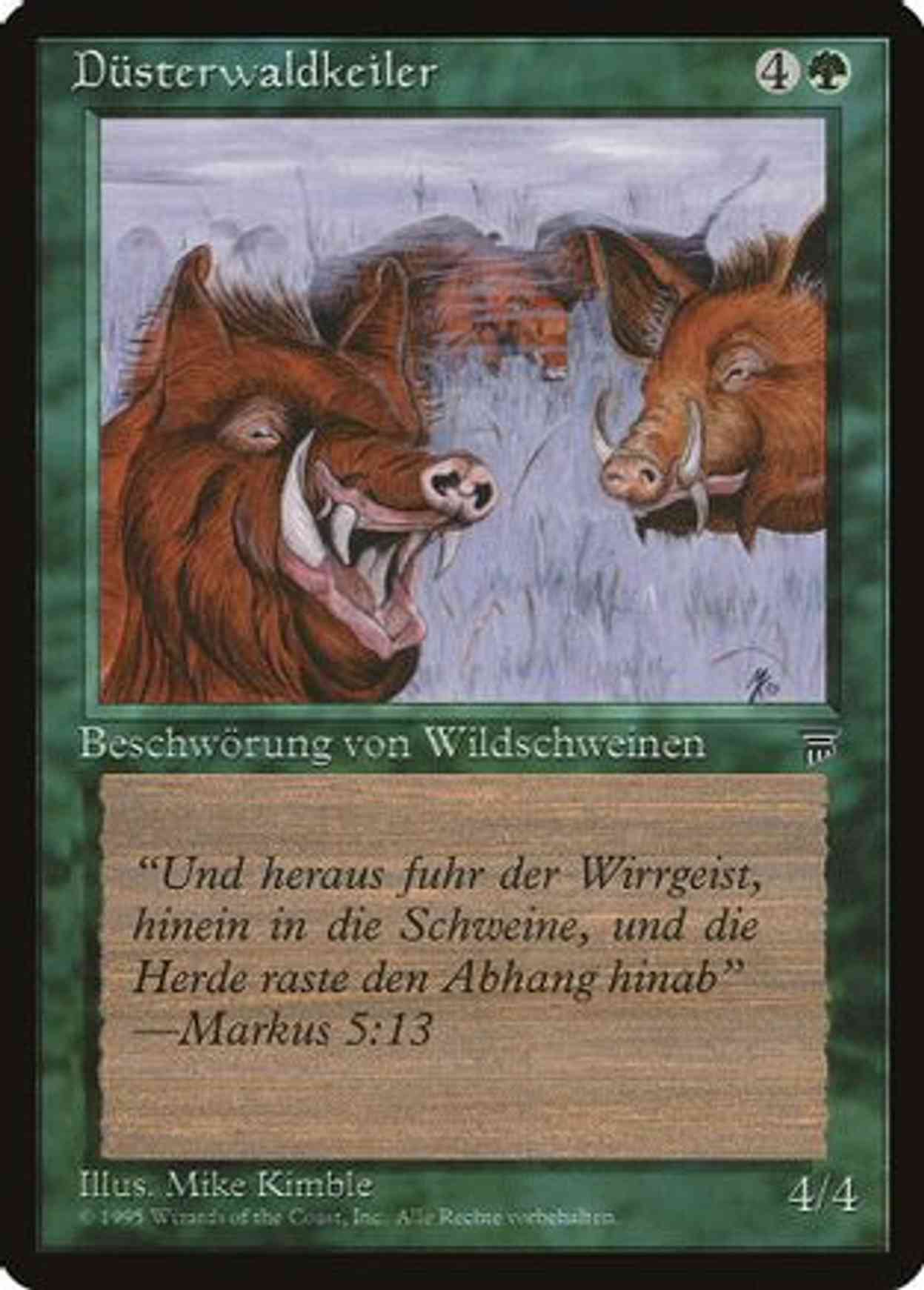 Durkwood Boars (German) - "Dusterwaldkeiler" Price from mtg Renaissance
