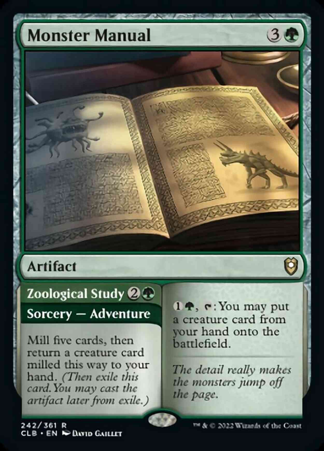 Monster Manual Price from mtg Commander Legends: Battle for Baldur's Gate